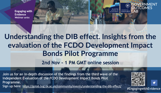 | Engaging with Evidence | Understanding the DIB effect. Insights from ...