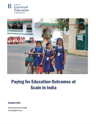 Paying for Education Outcomes at Scale in India