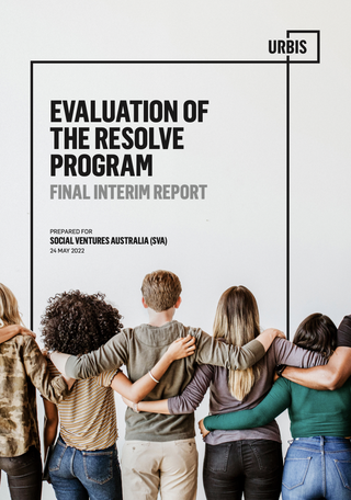 Evaluation of the Resolve Program - Final Interim Report
